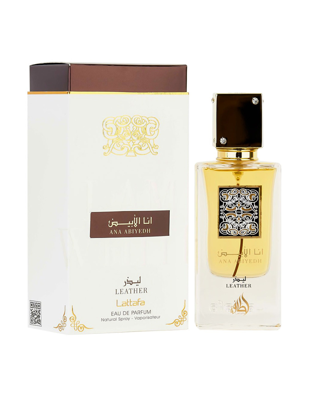 Buy Lattafa White Ana Abiyedh Leather Long Lasting Imported Eau De Perfume 60 Ml - Perfume for ...