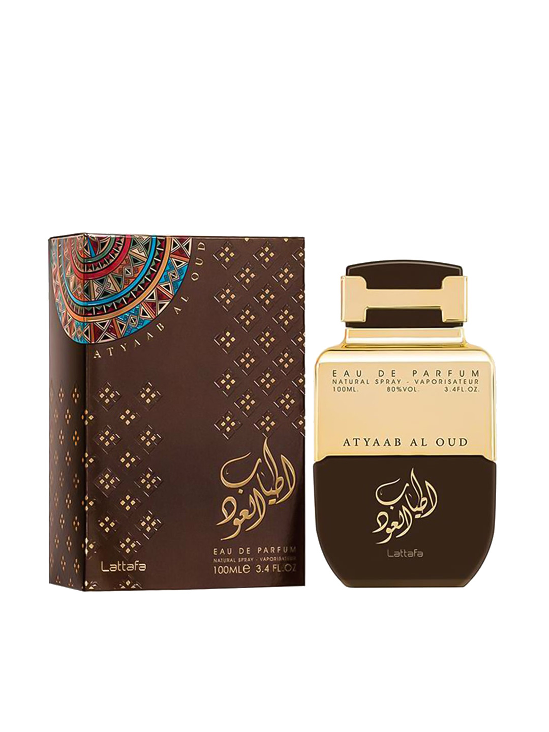 Buy Lattafa Brown Atyab Al Oud Long Lasting Imported Eau De Perfume 100 ...