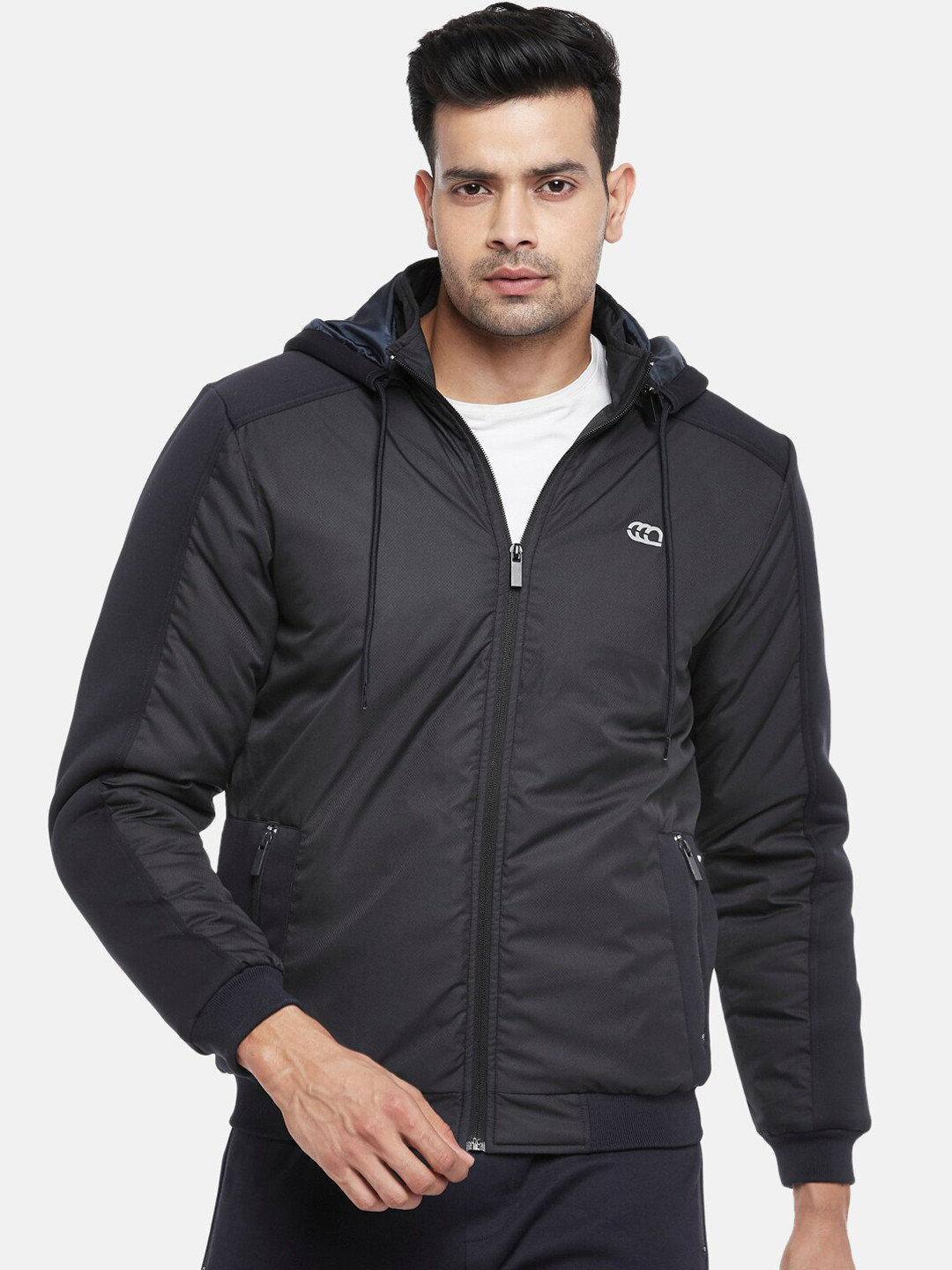 Buy Ajile By Pantaloons Men Black Sporty Jacket - Jackets for Men ...