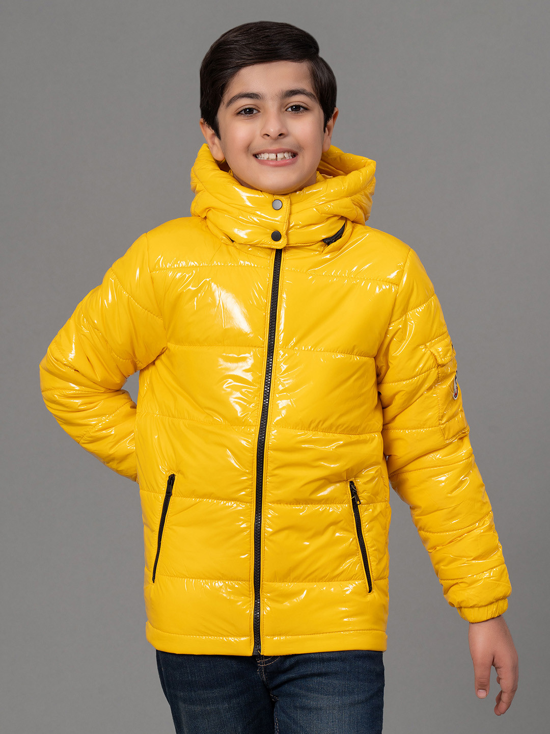 Buy Red Tape Kids Unisex Yellow Padded Jacket - Jackets for Unisex Kids ...