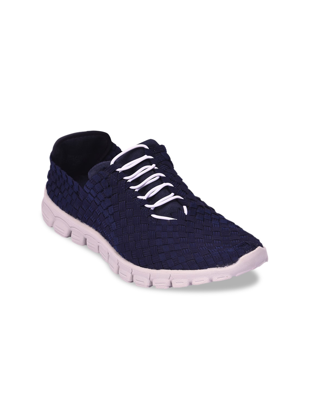 Buy Pavers England Women Navy Blue Woven Design Sneakers - Casual Shoes ...