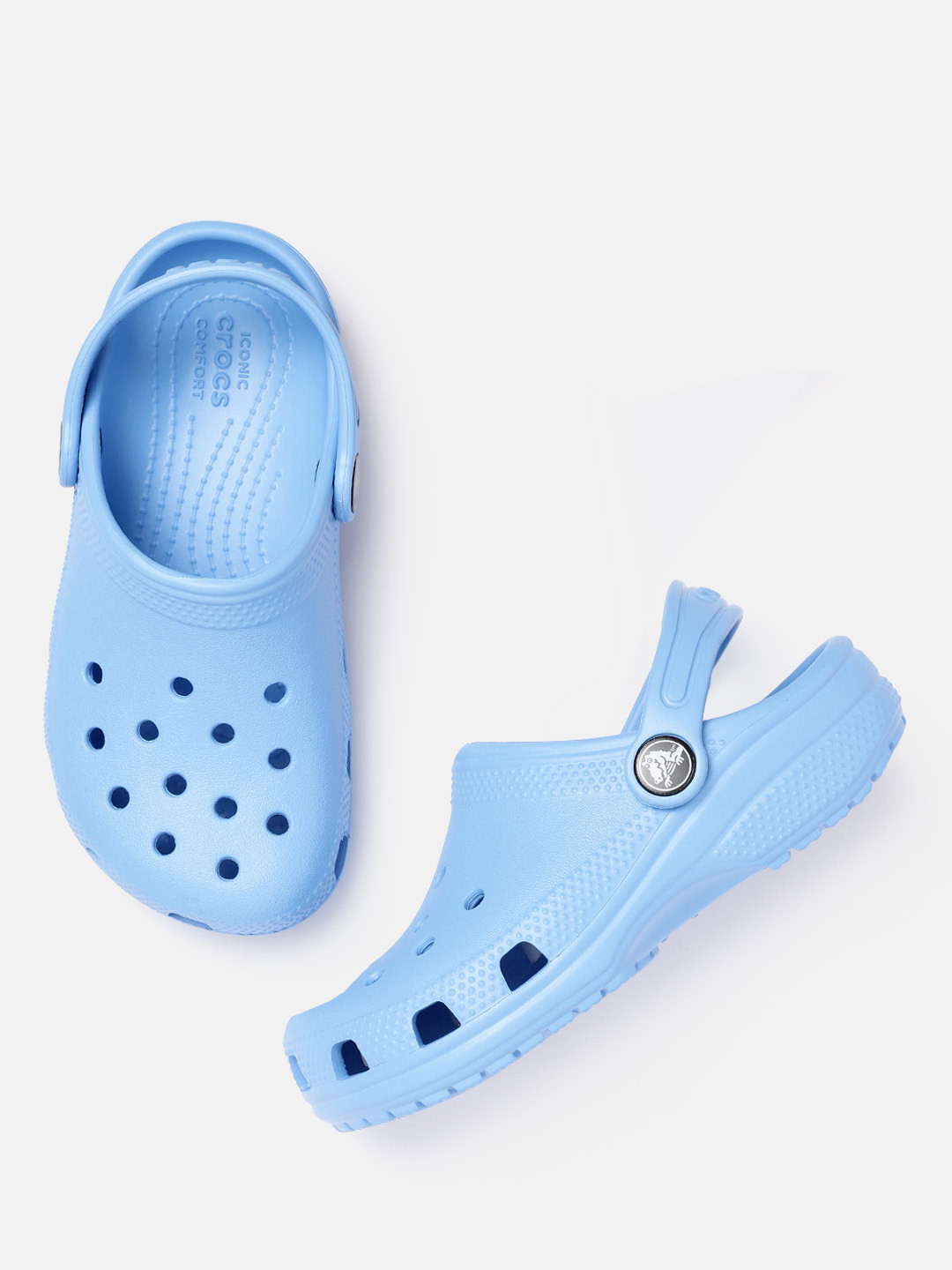 Buy Crocs Kids Blue Croslite Clogs - Flip Flops for Unisex Kids ...