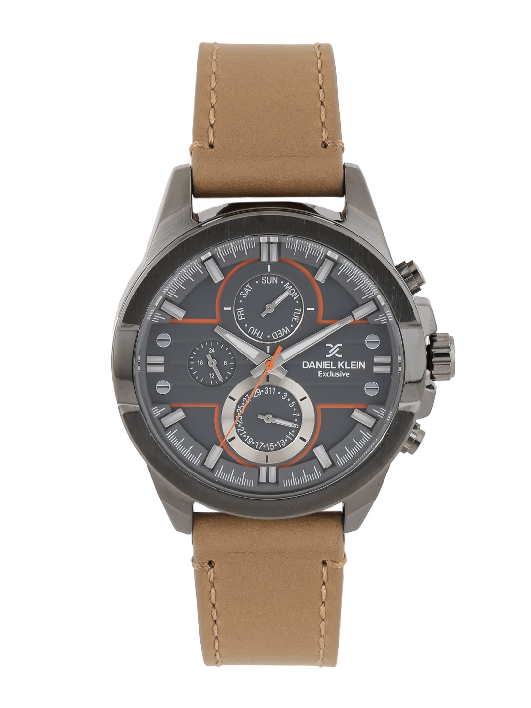 Buy Daniel Klein Exclusive Men Grey Multifunction Dial Watch DK11276 6 ...