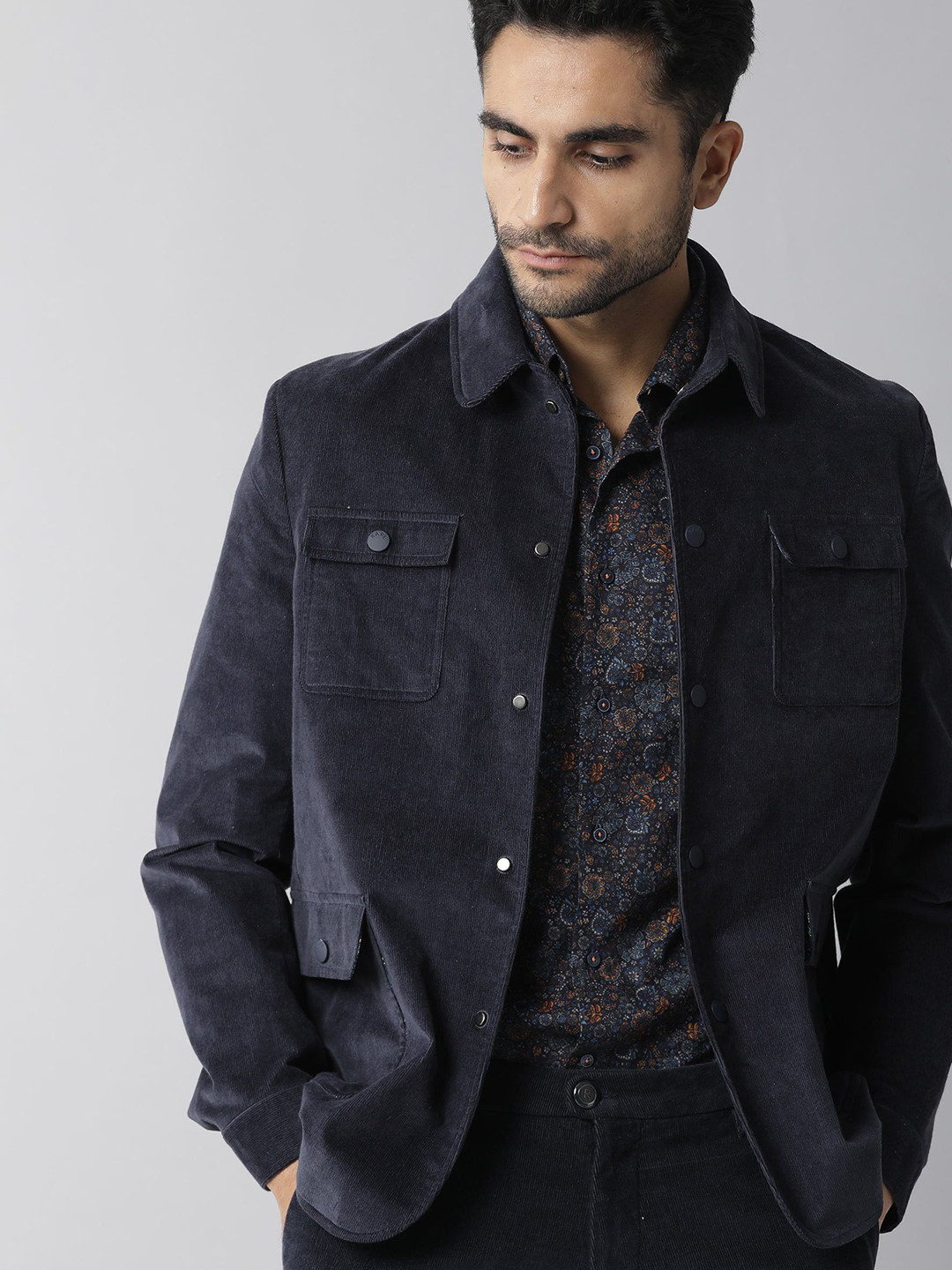 Buy RARE RABBIT Men Rudy Slim Fit Corduroy Jacket - Jackets for Men ...