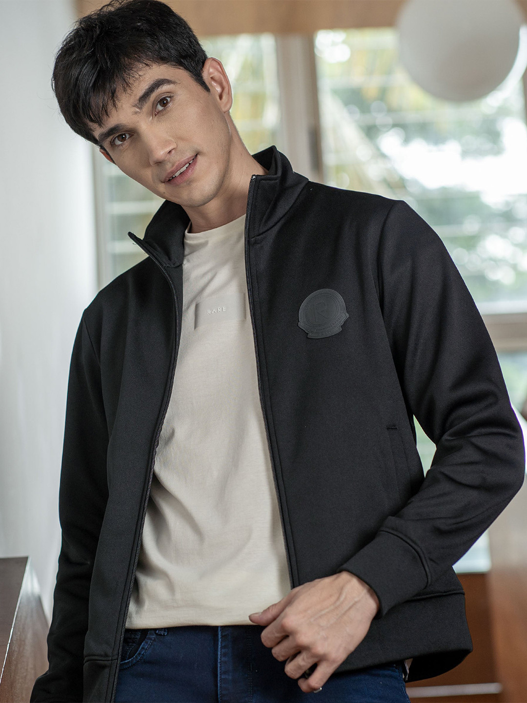 Buy RARE RABBIT Men Bond Slim Fit Colourblocked Sporty Jacket - Jackets ...