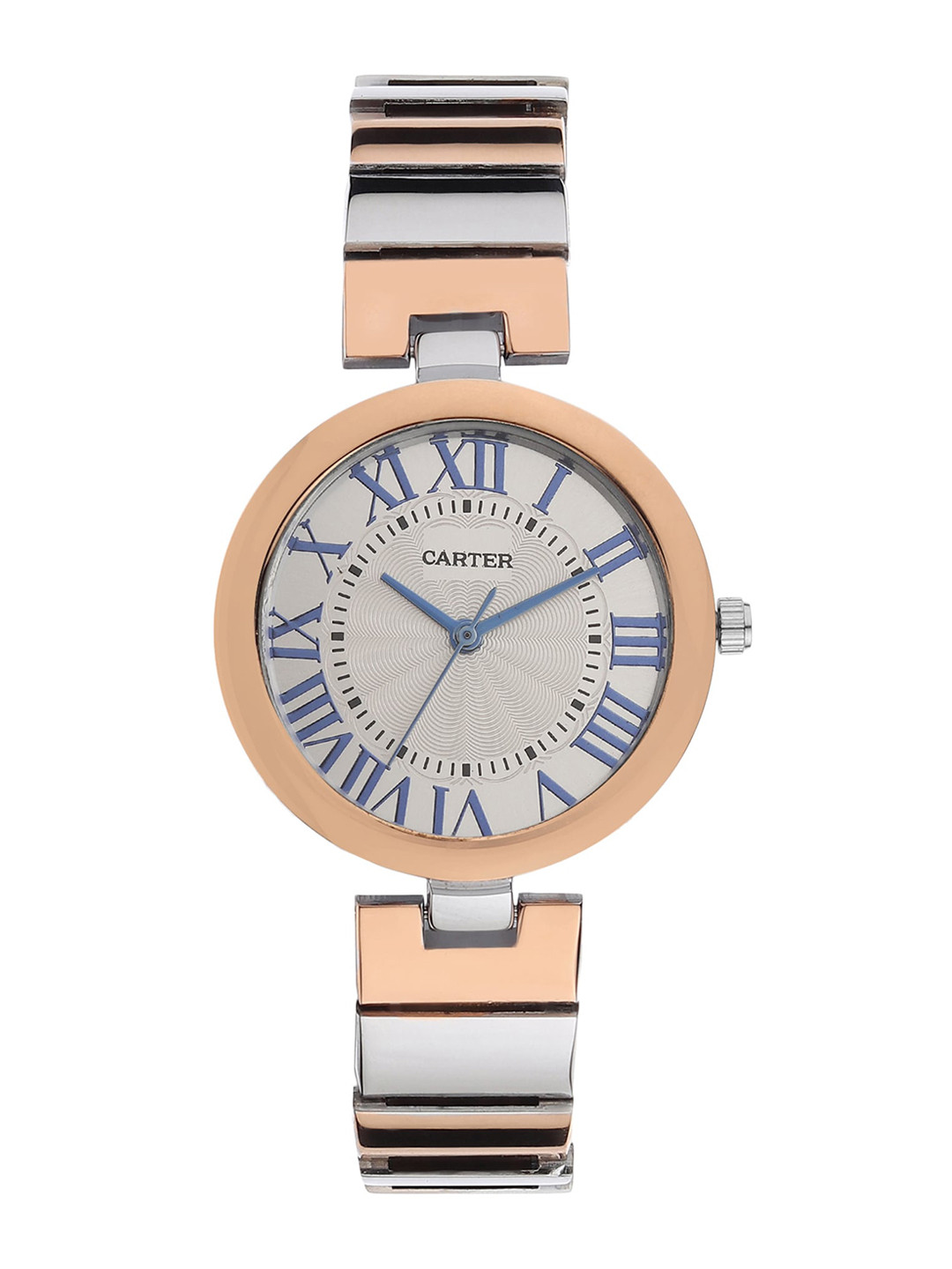 Buy Sandy D Carter Women White & Rose Gold Toned Analogue Watch SD ...