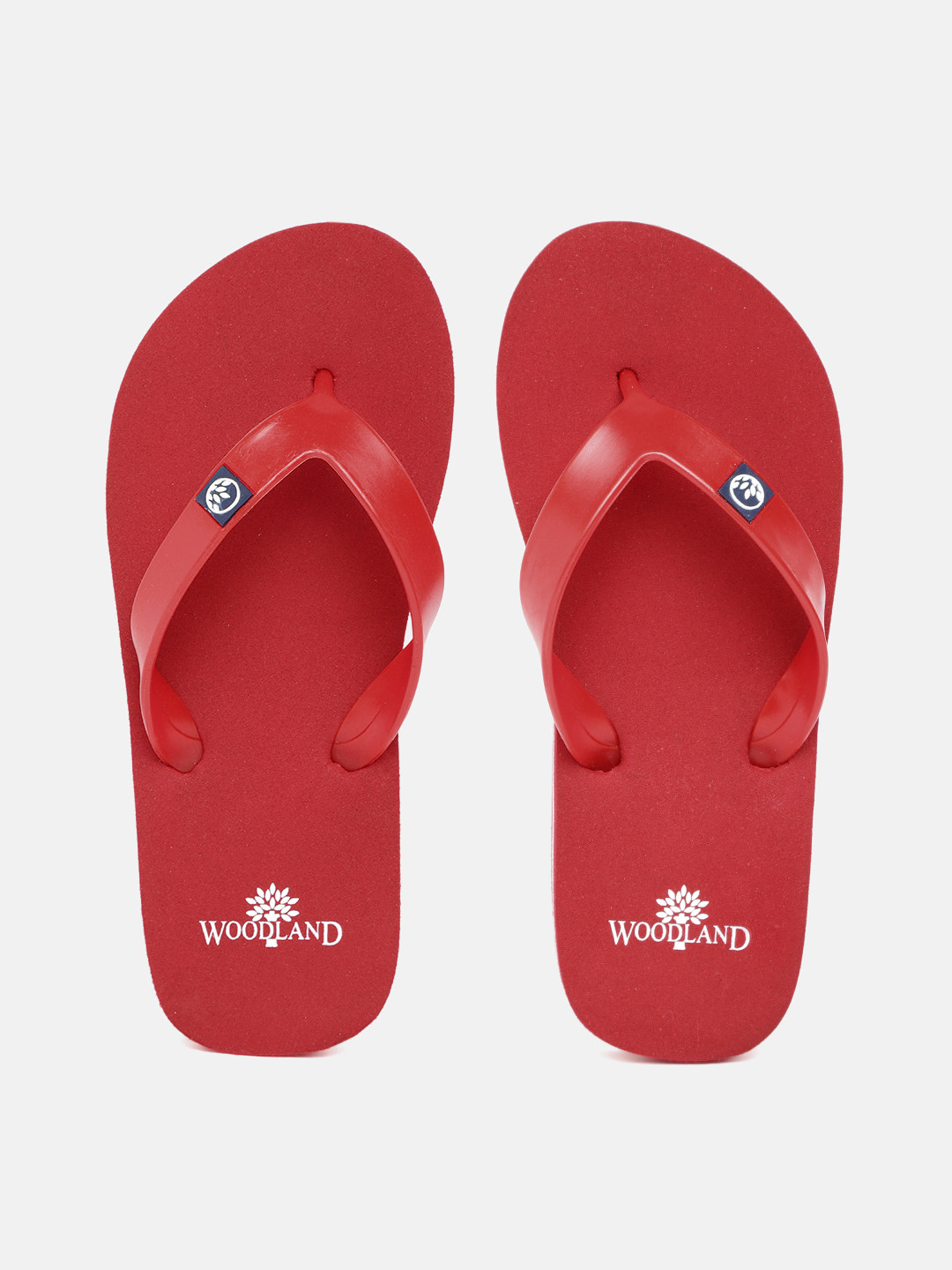 Buy Woodland Men Red Solid Thong Flip Flops - Flip Flops for Men ...