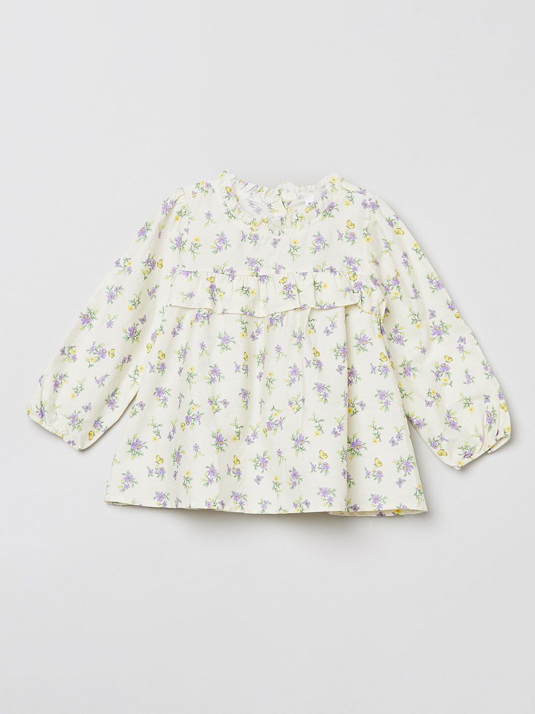 Buy Max White Floral A Line Top - Tops for Girls 16225748 | Myntra