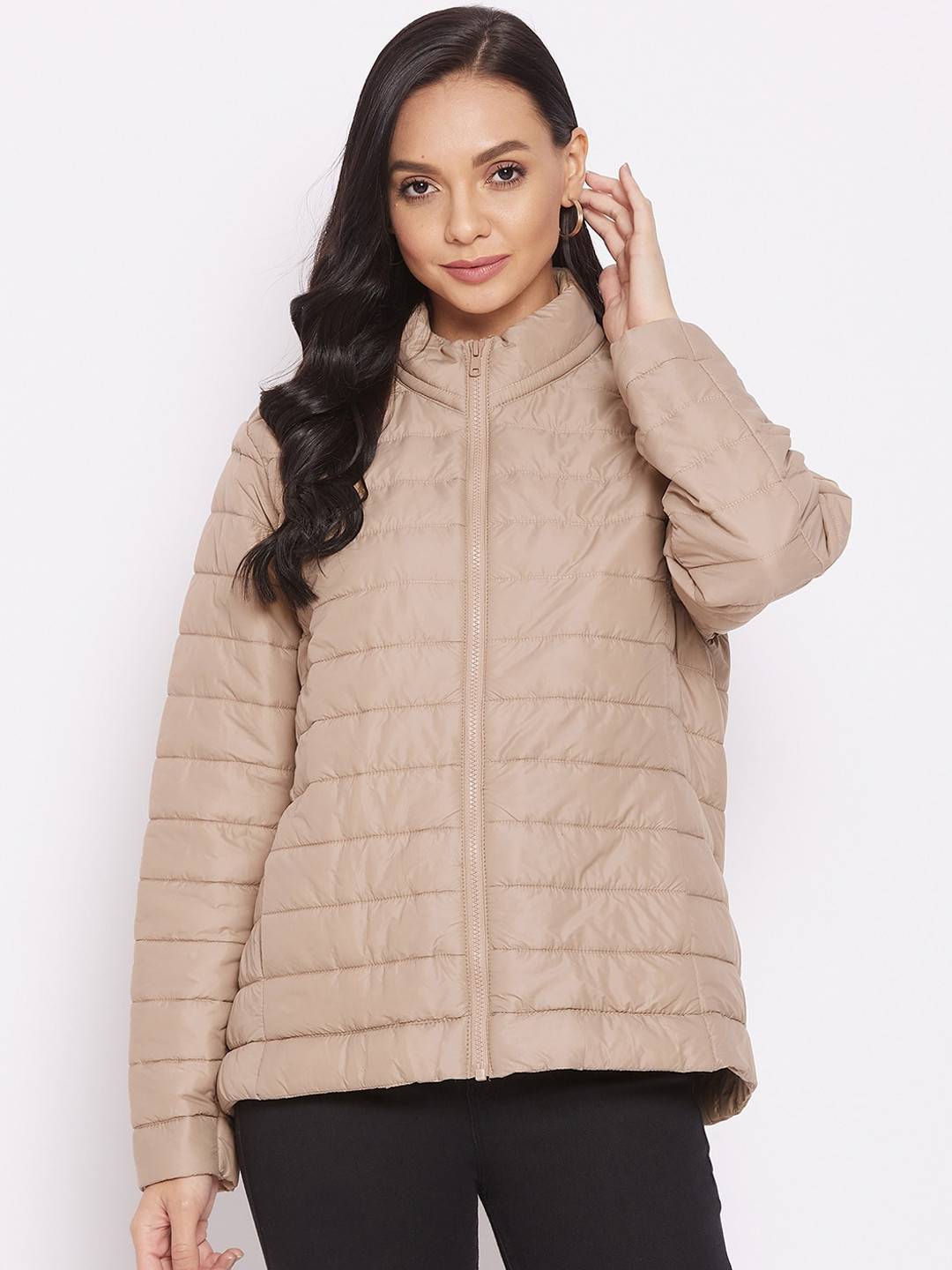 Buy Cantabil Women Beige Padded Jacket - Jackets for Women 16228254 ...