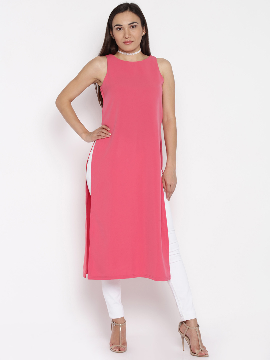 Buy AND Coral Pink Tunic - Tunics for Women 1622964 | Myntra