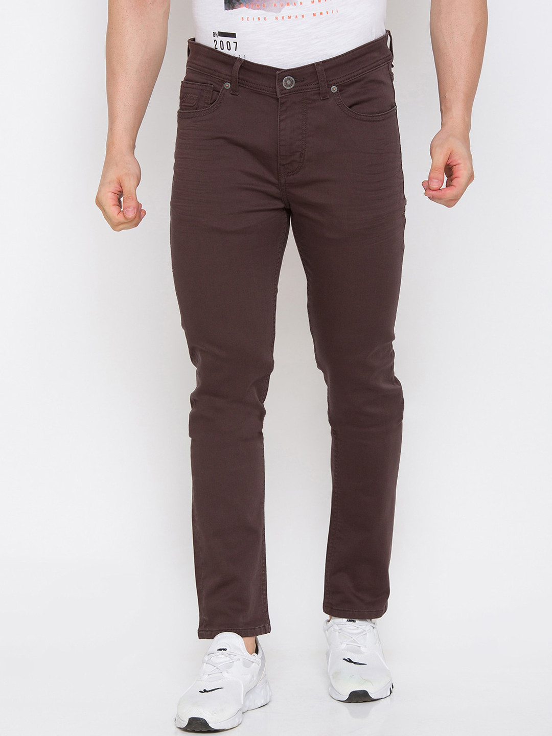Buy Being Human Men Brown Skinny Fit Jeans - Jeans for Men 16237404 ...