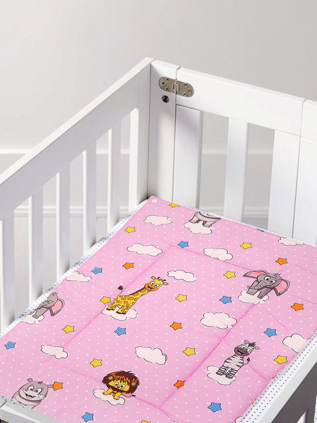 Buy Baby Moo Pink 3 Pieces Printed Waterproof Changing Sheets ...