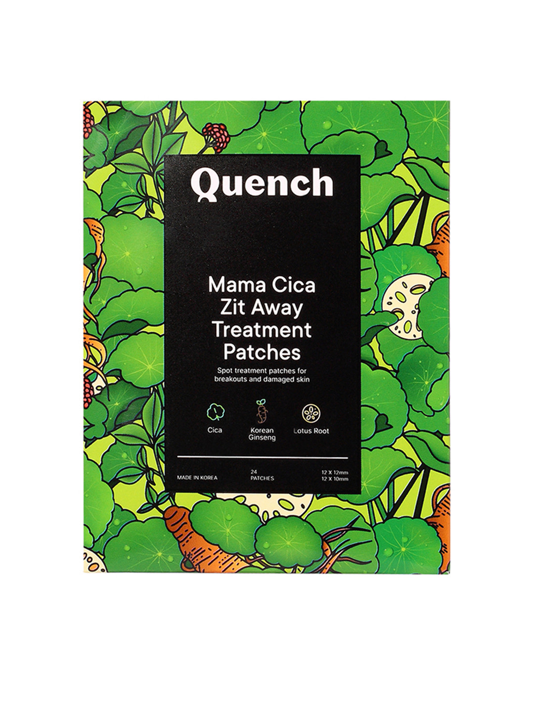 Buy Quench Botanics Pack Of 24 Mama Cica Zit Away Treatment Patches ...