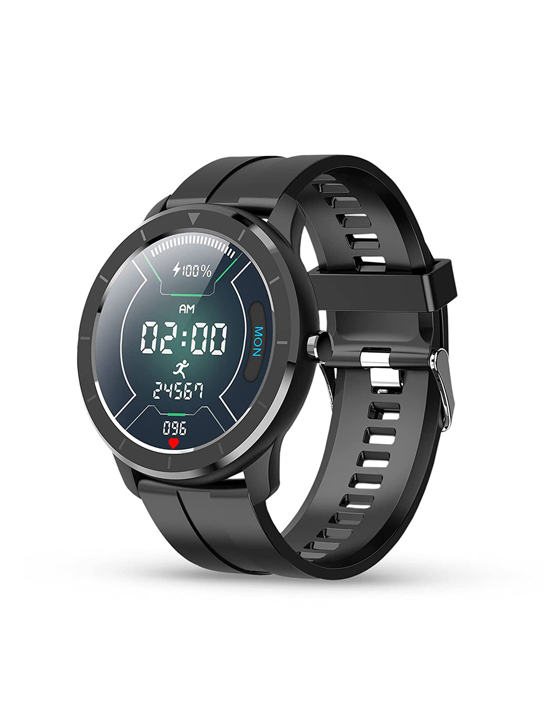 Buy Pebble Zen Pro Unisex SPO2 Smartwatch Grey - Smart Watches for ...