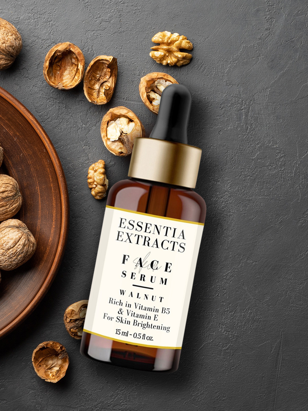 Buy ESSENTIA EXTRACTS Walnut Skin Brightening Facial Serum 15ml - Serum ...