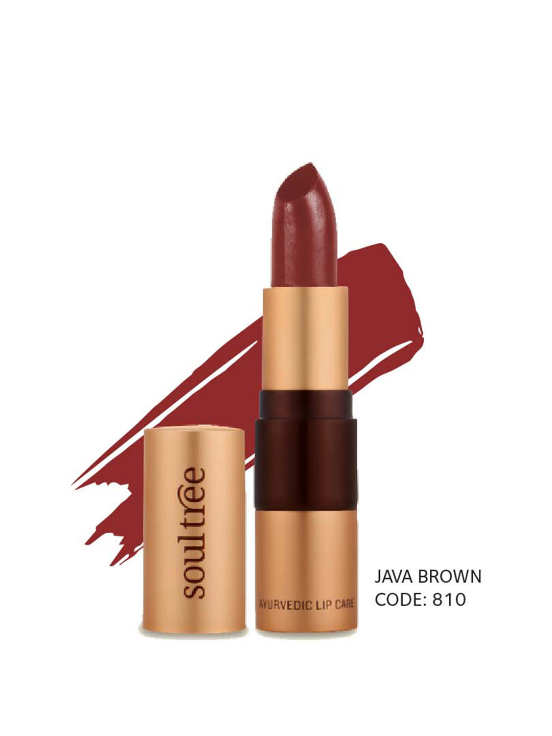 Buy Soultree Ayurvedic Lipstick Java Brown 810 - Lipstick for Women ...