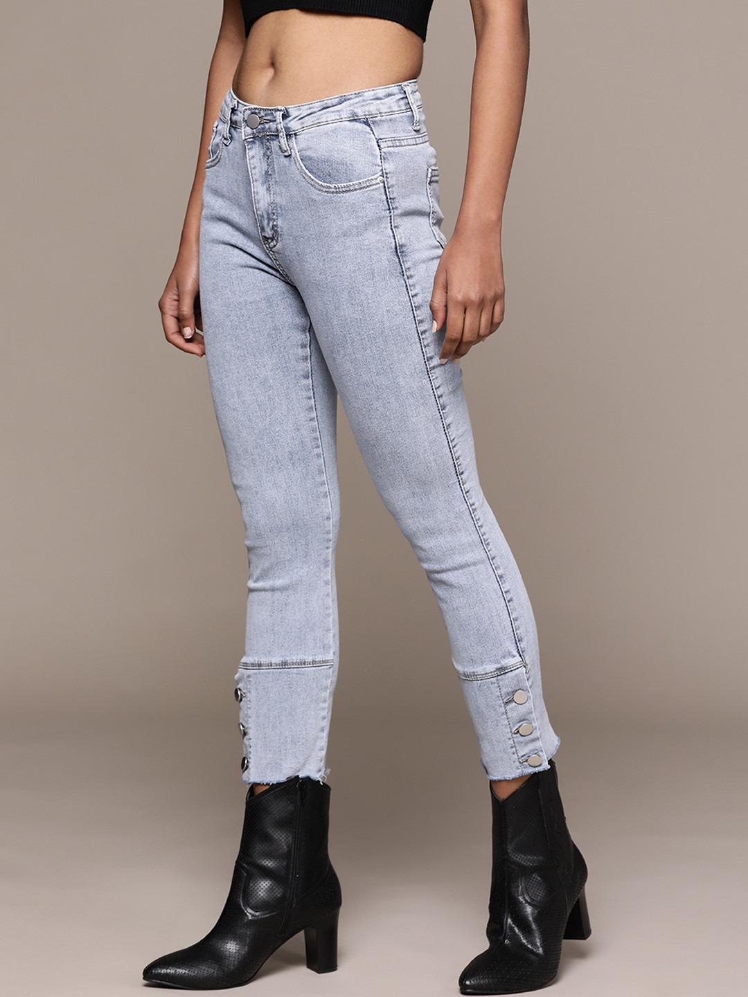 Buy URBANIC Women Blue Slim Fit Light Fade Jeans - Jeans for Women ...