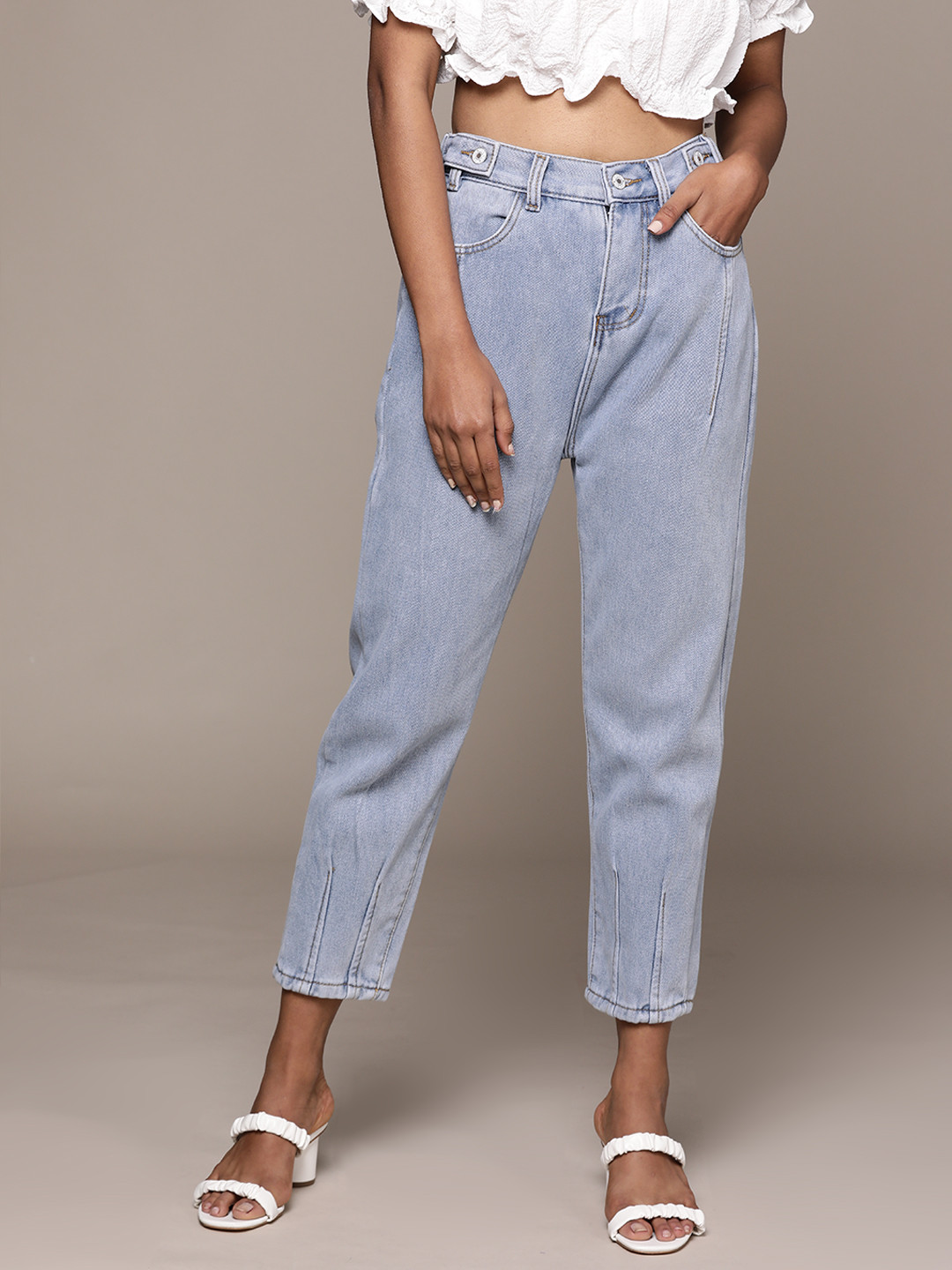 Buy URBANIC Women Blue High Rise Jeans - Jeans for Women 16262966 | Myntra