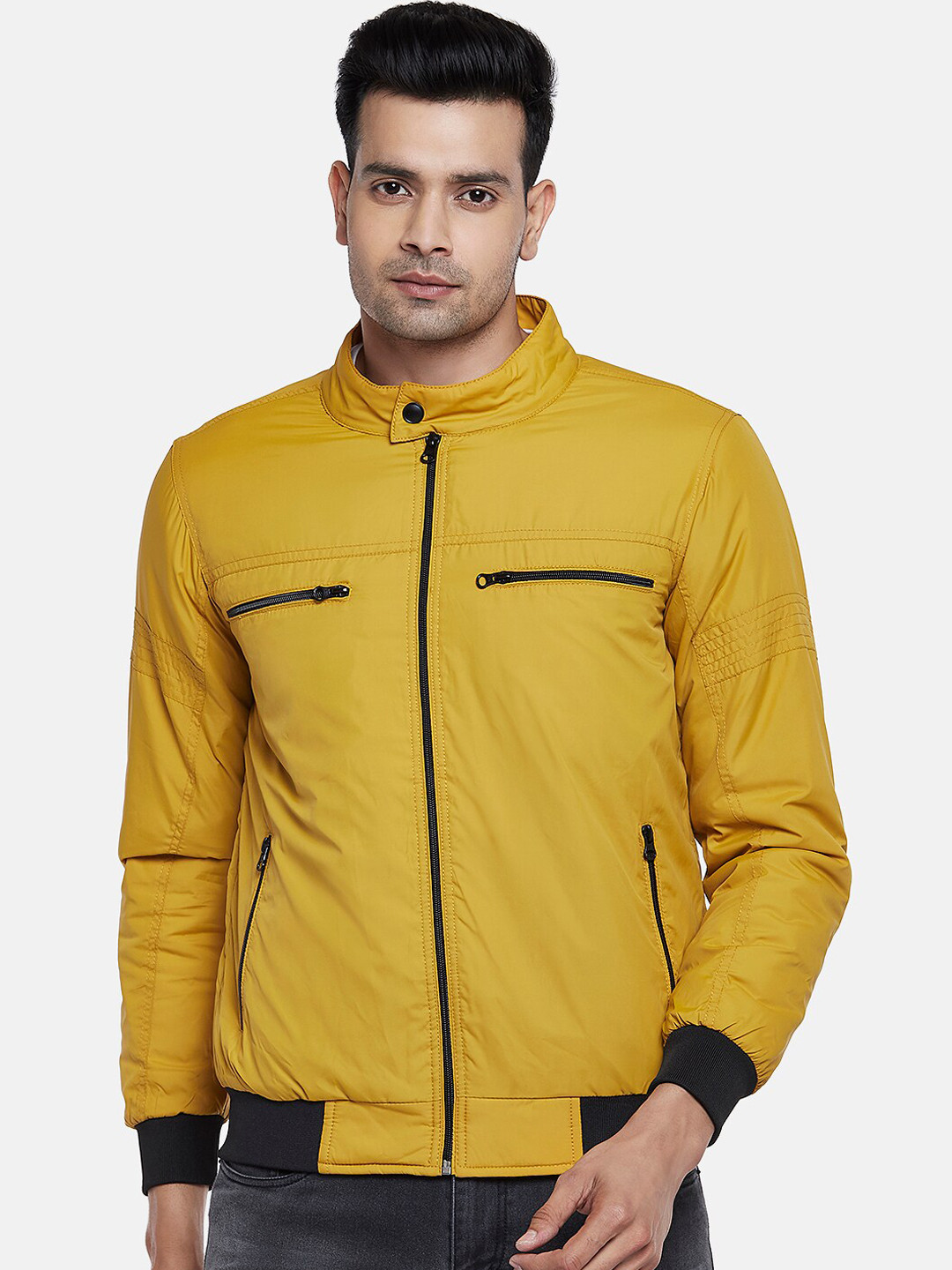 Buy People Men Mustard Bomber Jacket - Jackets for Men 16266678 | Myntra