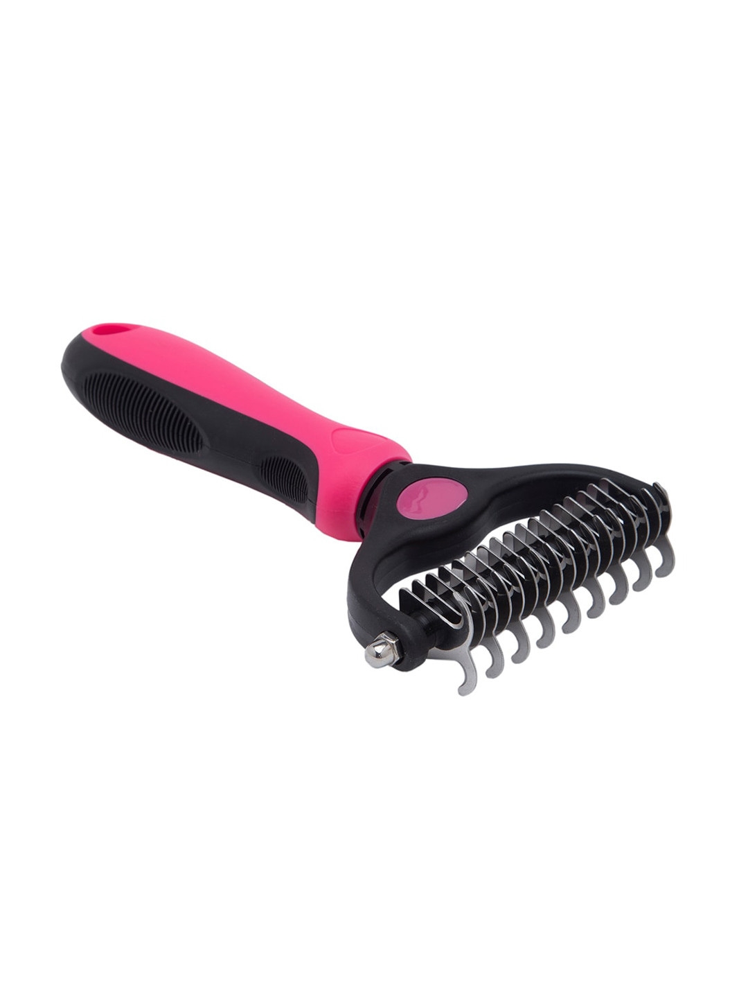Buy Emily Pets Solid Pink And Black Dematting Comb With 2 Sided Rake ...