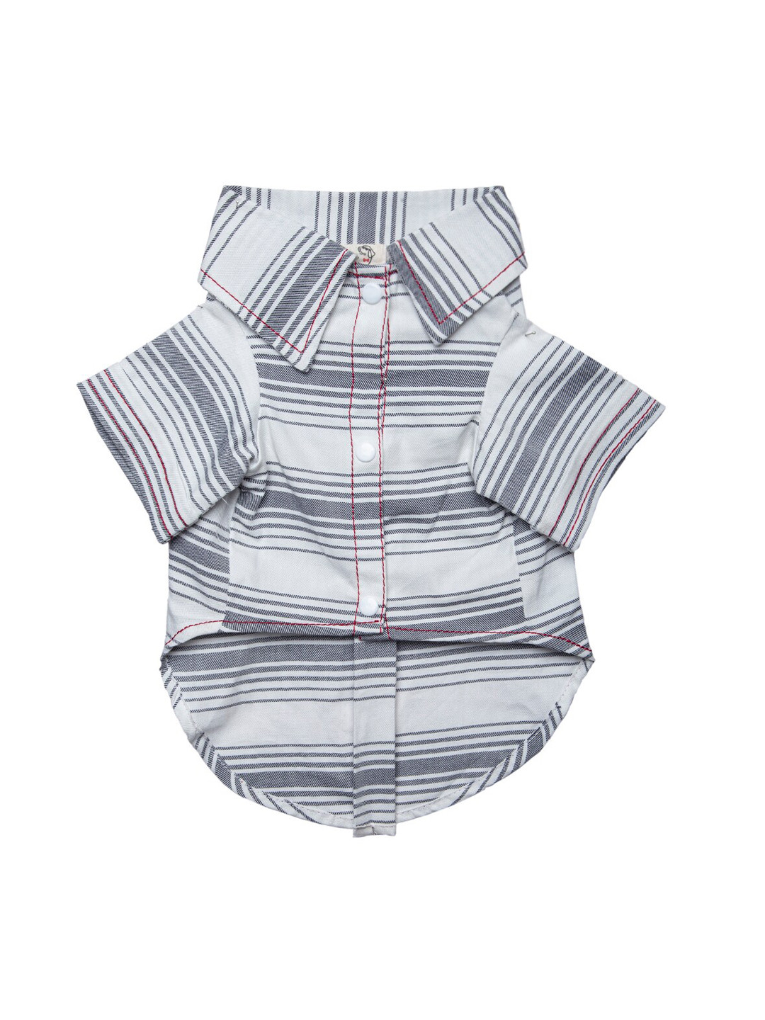 Buy Lulala White & Grey Self Design Cotton Dog Shirt - Dog Dresses for ...