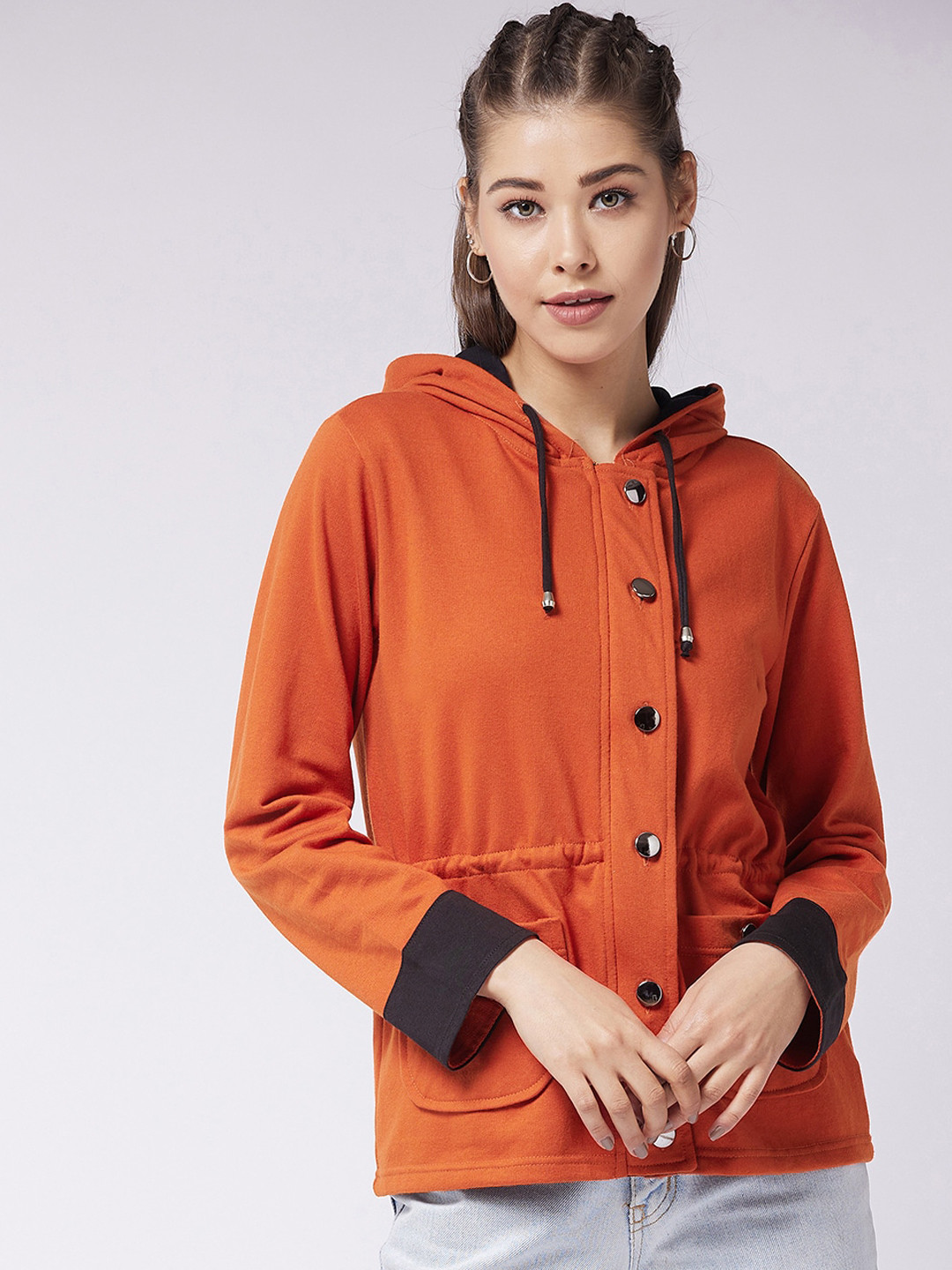 Buy Miss Chase Woman Rust Hooded Jacket - Jackets for Women 16276900 ...