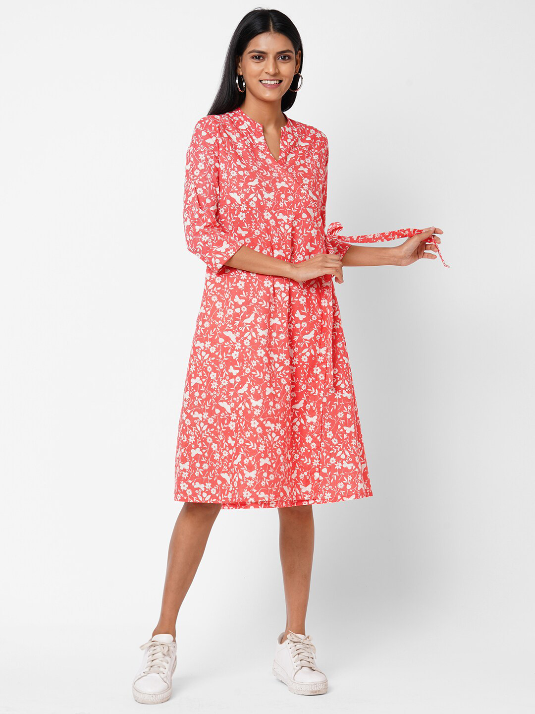 Buy KAMI KUBI Pink Floral Dress - Ethnic Dresses for Women 16278746 ...