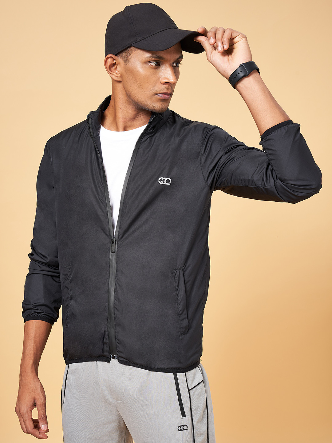 Buy Ajile By Pantaloons Men Black Bomber Jacket - Jackets for Men ...