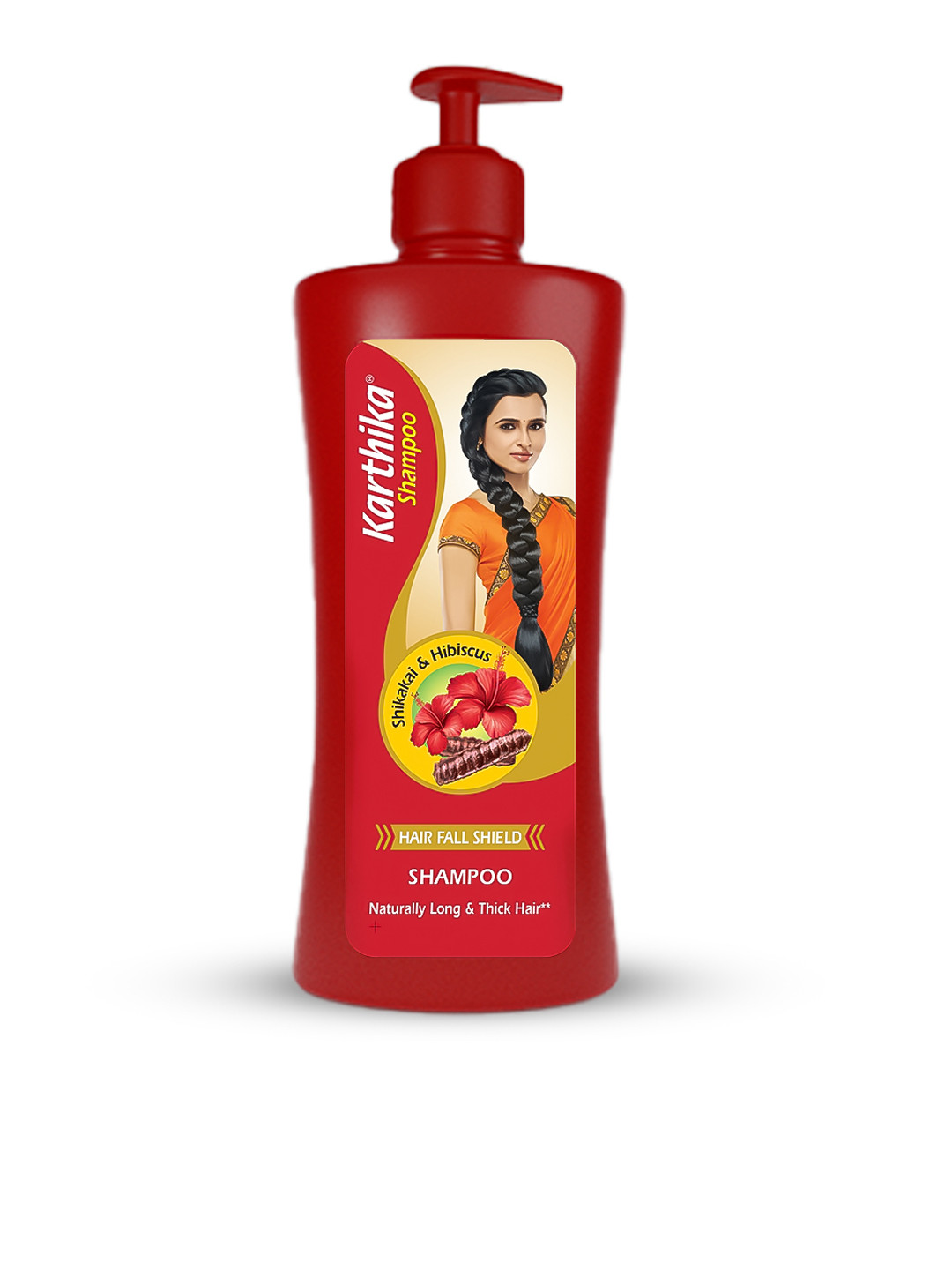 Buy Karthika Hair Fall Shield Shikakai & Hibiscus Shampoo 650 Ml ...
