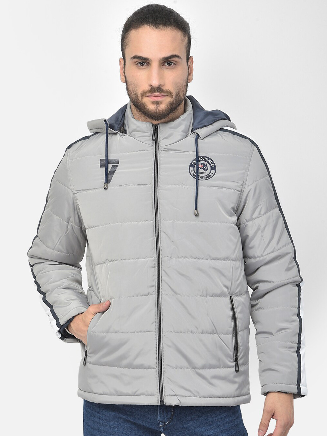 Buy COBB Men Grey Lightweight Puffer Jacket - Jackets for Men 16292482 ...