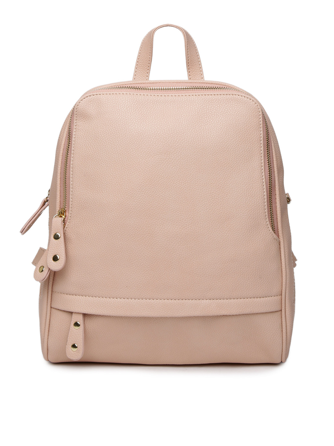 Buy DressBerry Women Dusty Pink Textured Backpack - Backpacks for Women ...