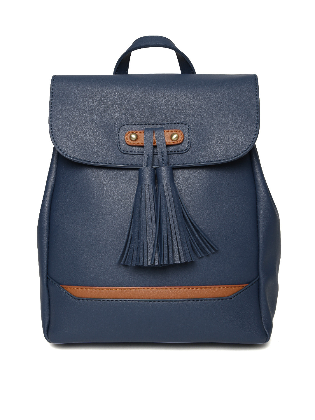 Buy Mast & Harbour Women Navy Tassel Backpack - Backpacks for Women ...