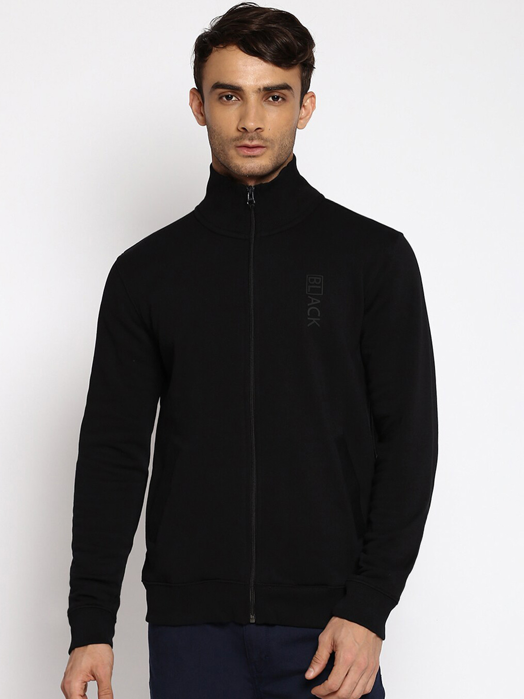 Buy Lee Men Black Cotton Sweatshirt - Sweatshirts for Men 16300972 | Myntra