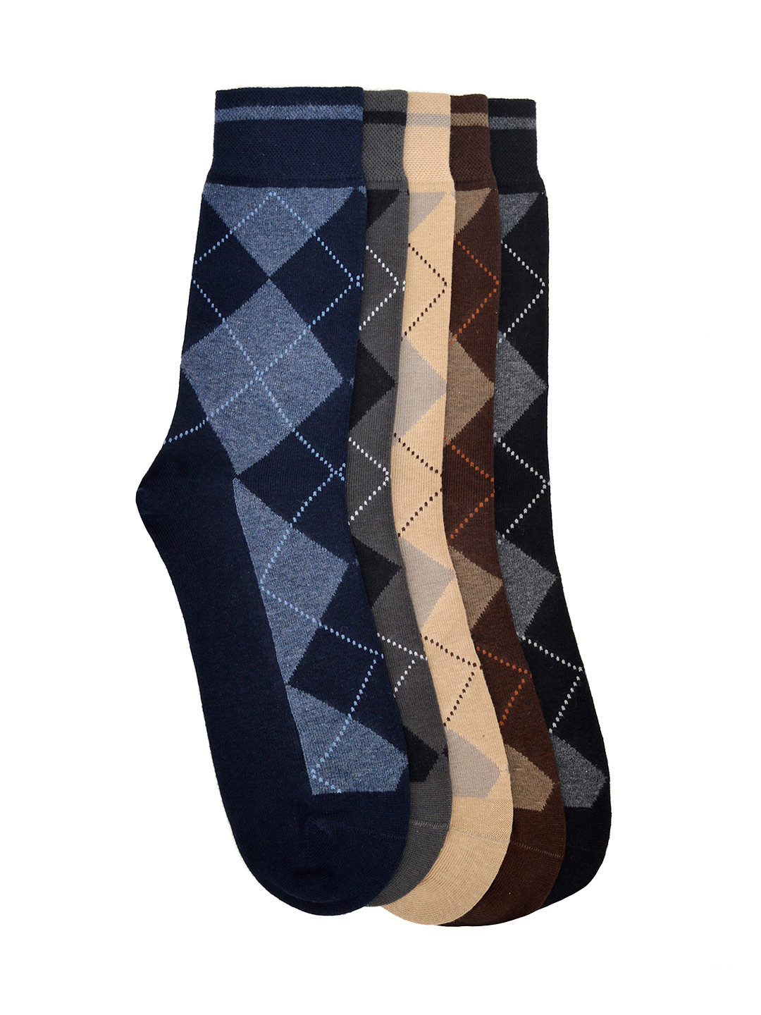 Buy MARC Men Set Of 5 Patterned Above Ankle Length Socks - Socks for ...