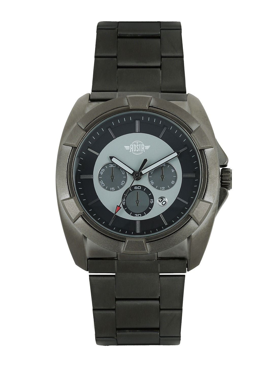 Buy RDSTR By Roadster Men Black & Grey Analogue Watch MFB PN WTH 9426 3 ...