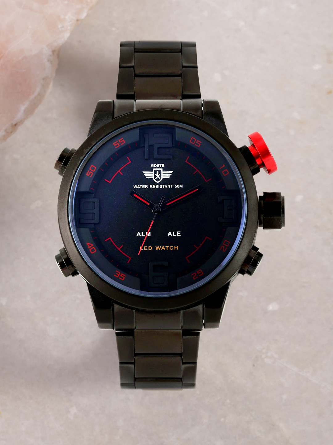 Buy RDSTR Men Charcoal Grey Analogue & Digital Watch MFB PN WTH1608 A ...