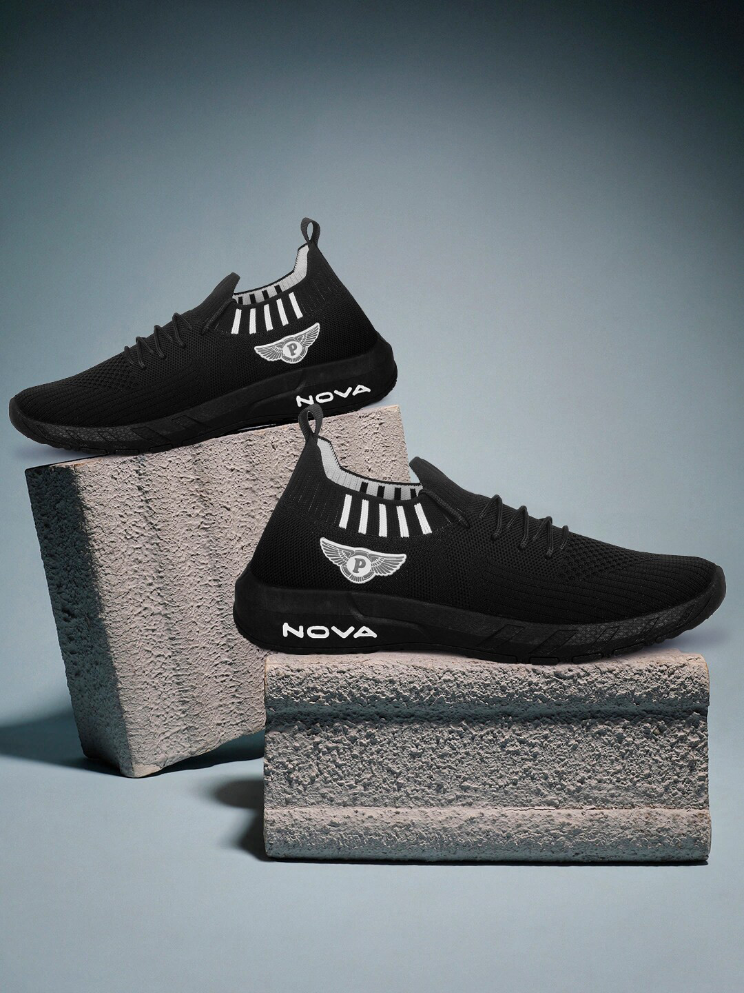 Buy ParaFeet Men Black Walking Non Marking Shoes - Sports Shoes for Men ...