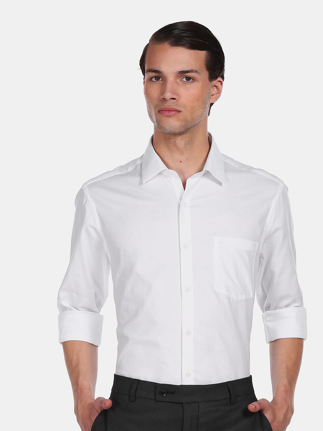 Buy Arrow Men White Cotton Formal Shirt - Shirts for Men 16320828 | Myntra