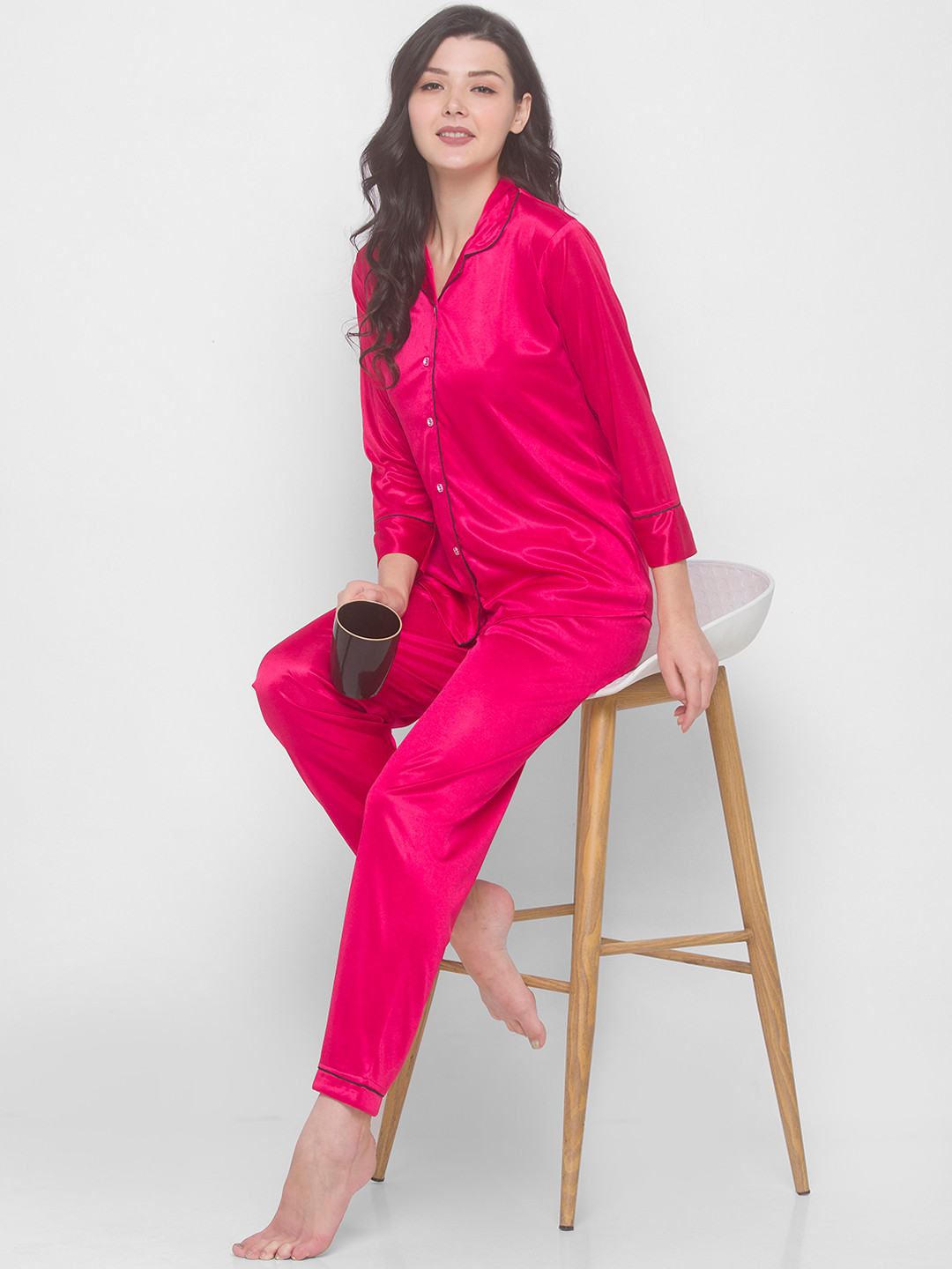 Buy AV2 Women Red Night Suit - Night Suits for Women 16331536 | Myntra