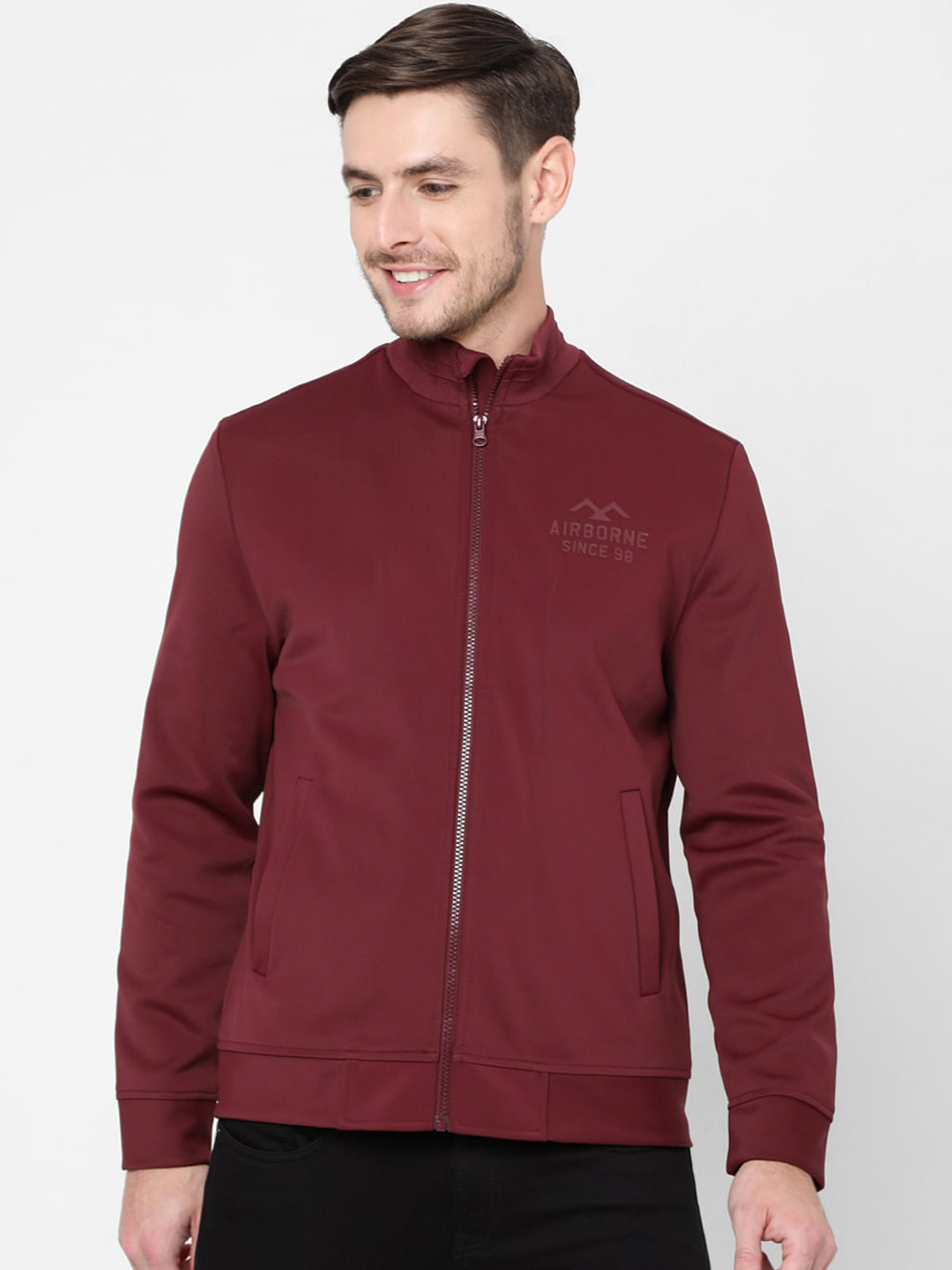 Buy Mufti Men Burgundy Tailored Jacket - Jackets for Men 16334588 | Myntra