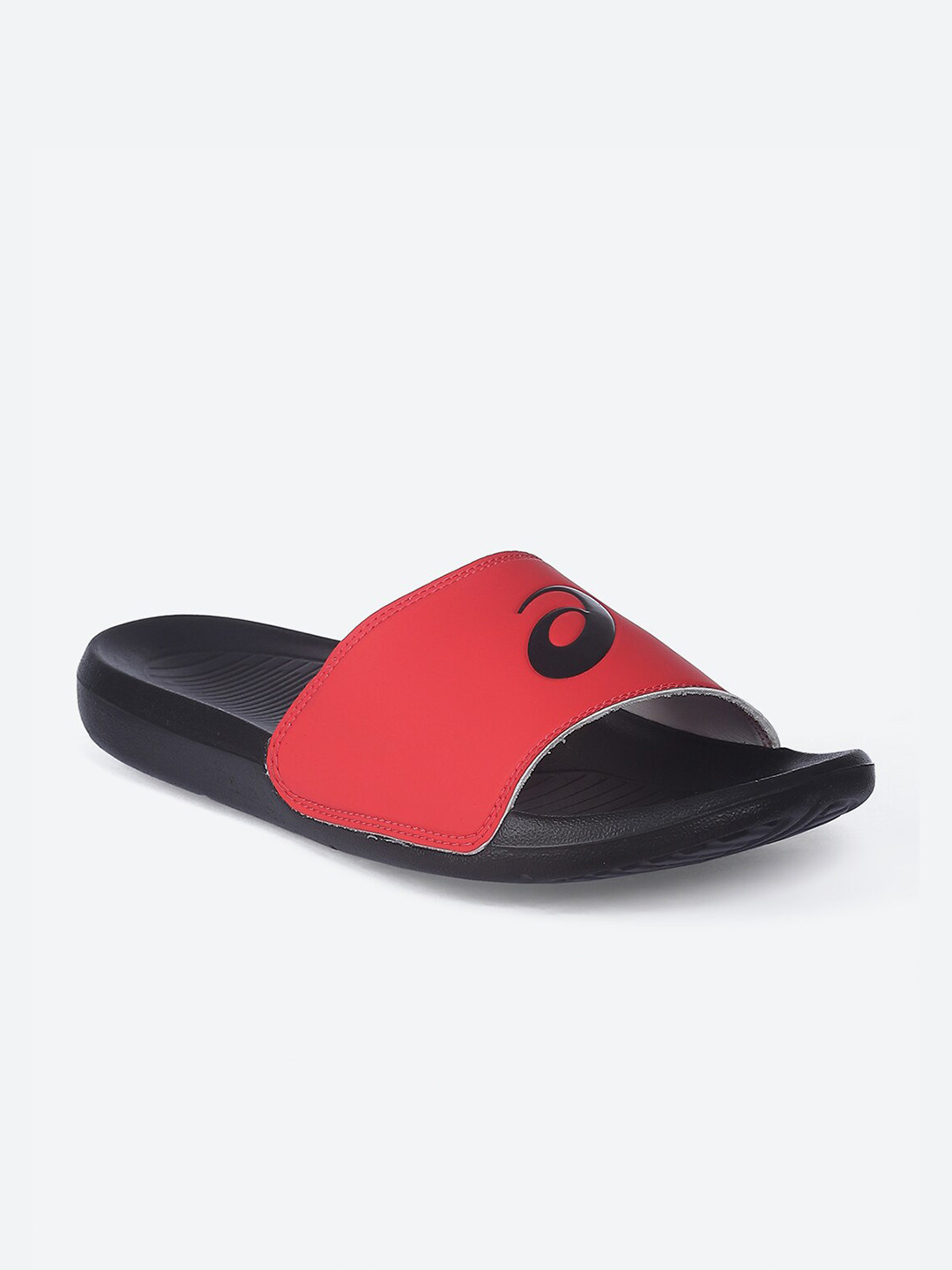 Buy ASICS Unisex Red SPRL SLIDE Sliders - Flip Flops for Unisex ...