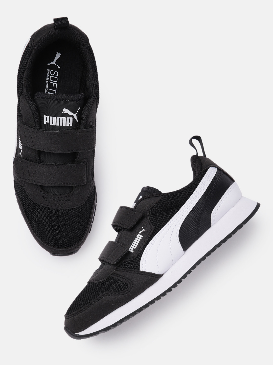 Buy Puma Kids Black R78 Sneakers - Casual Shoes for Unisex Kids ...