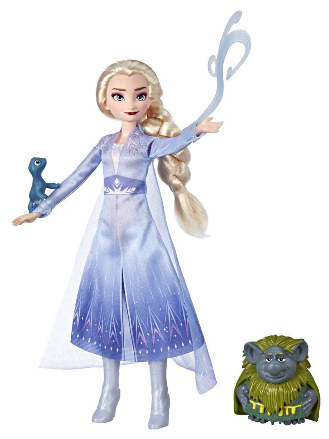 Buy Hasbro Blue & Grey Frozen 2 Elsa Pebbie & Salamander Figure Set ...