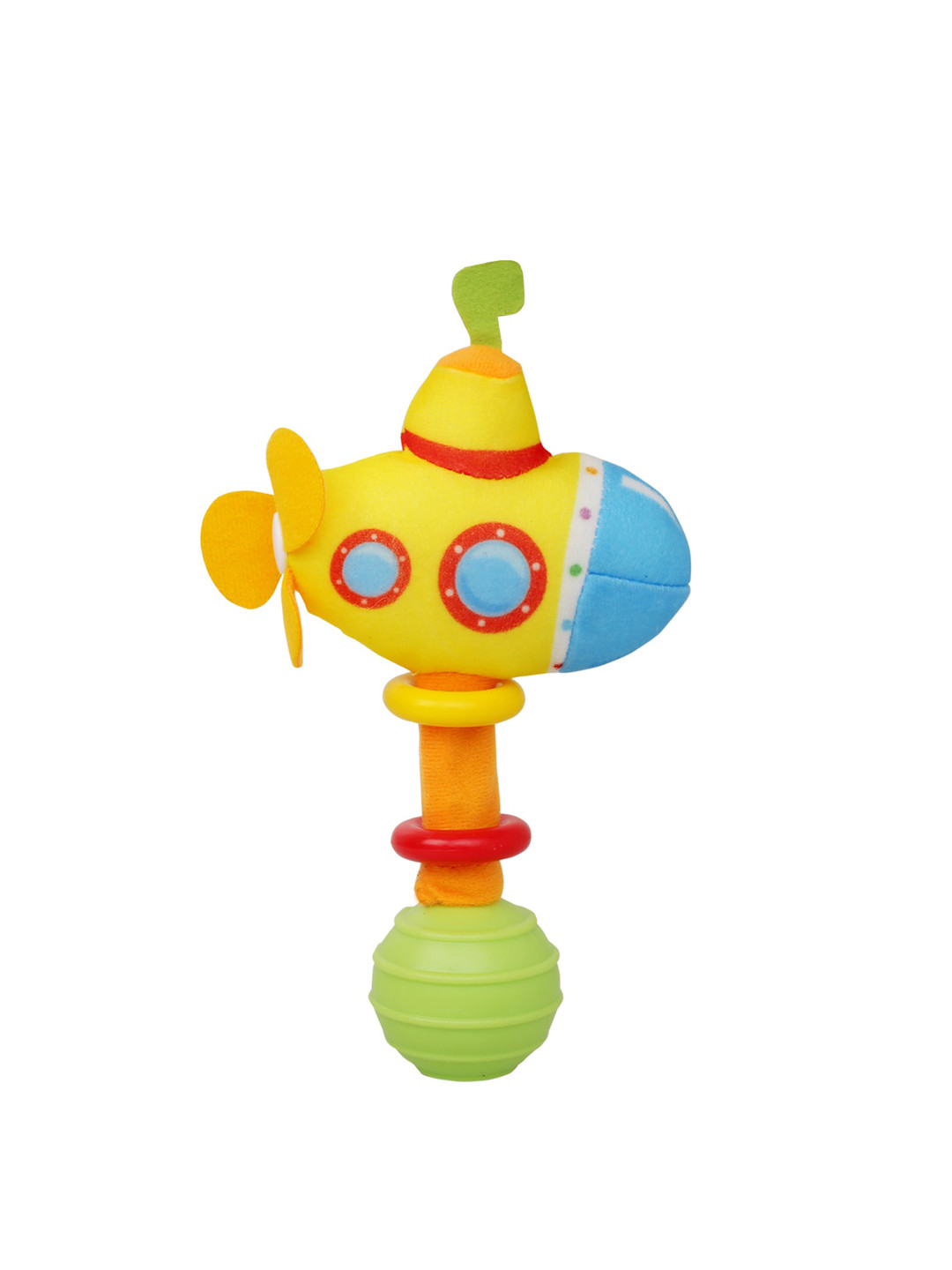 Buy Baby Moo Kids Yellow & Green Soothing Hand Held Rattle - Learning ...