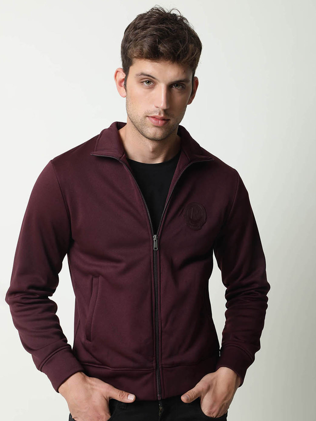 Buy RARE RABBIT Men Bond Slim Fit Solid Sporty Jacket - Jackets for Men ...
