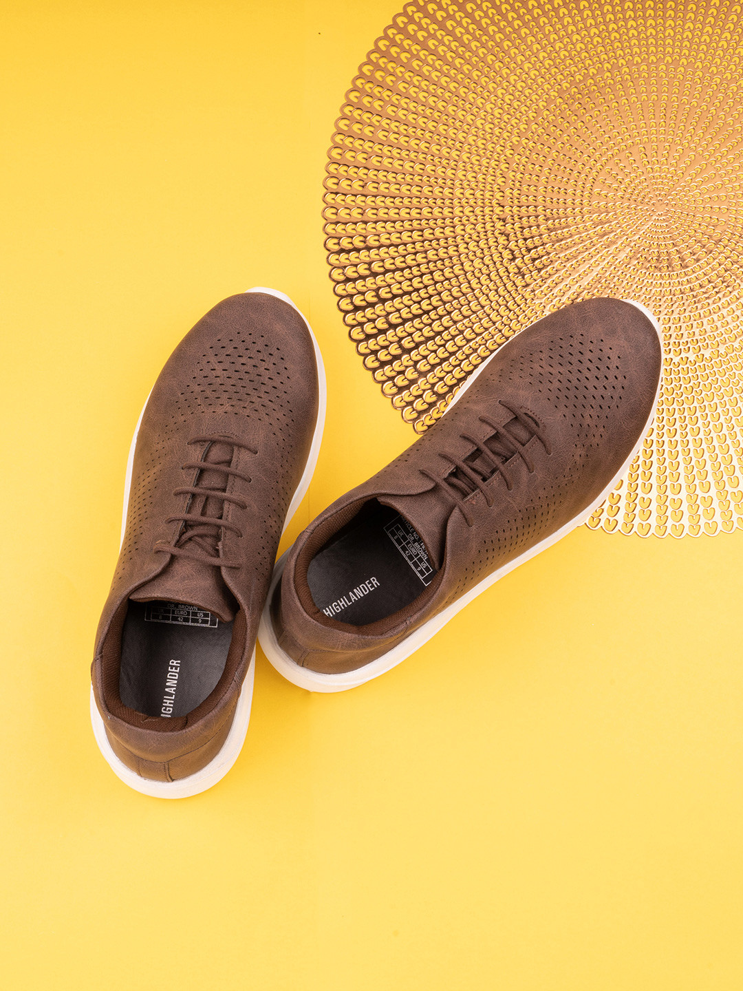 Buy HIGHLANDER PU LACE UP SNEAKERS - Casual Shoes for Men 16348960 | Myntra