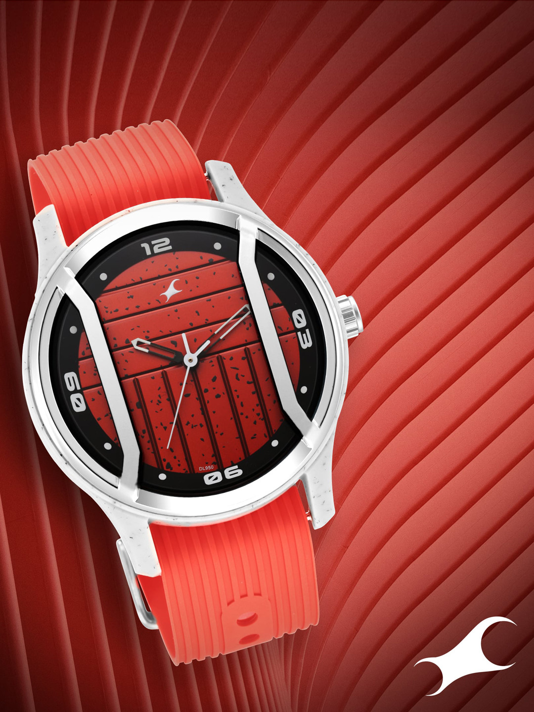 Buy Fastrack Men Red Dial & Red Textured Straps Analogue Watch 3265PP01 ...