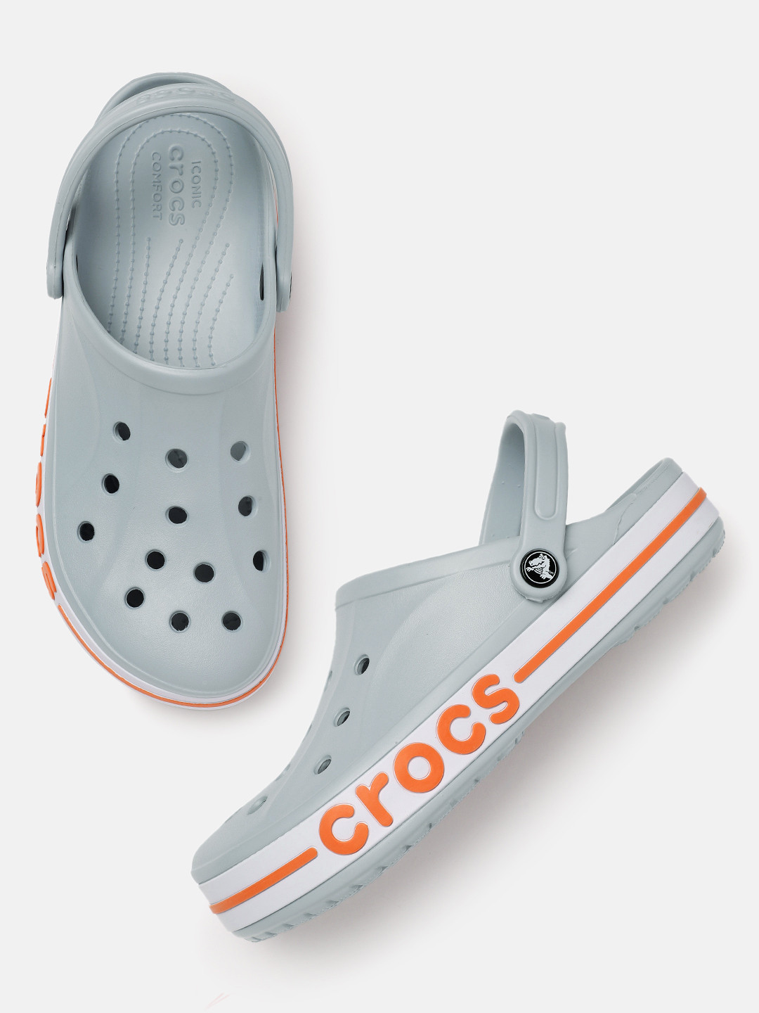 Buy Crocs Unisex Bayaband Solid Clogs With Cut Outs - Flip Flops for ...