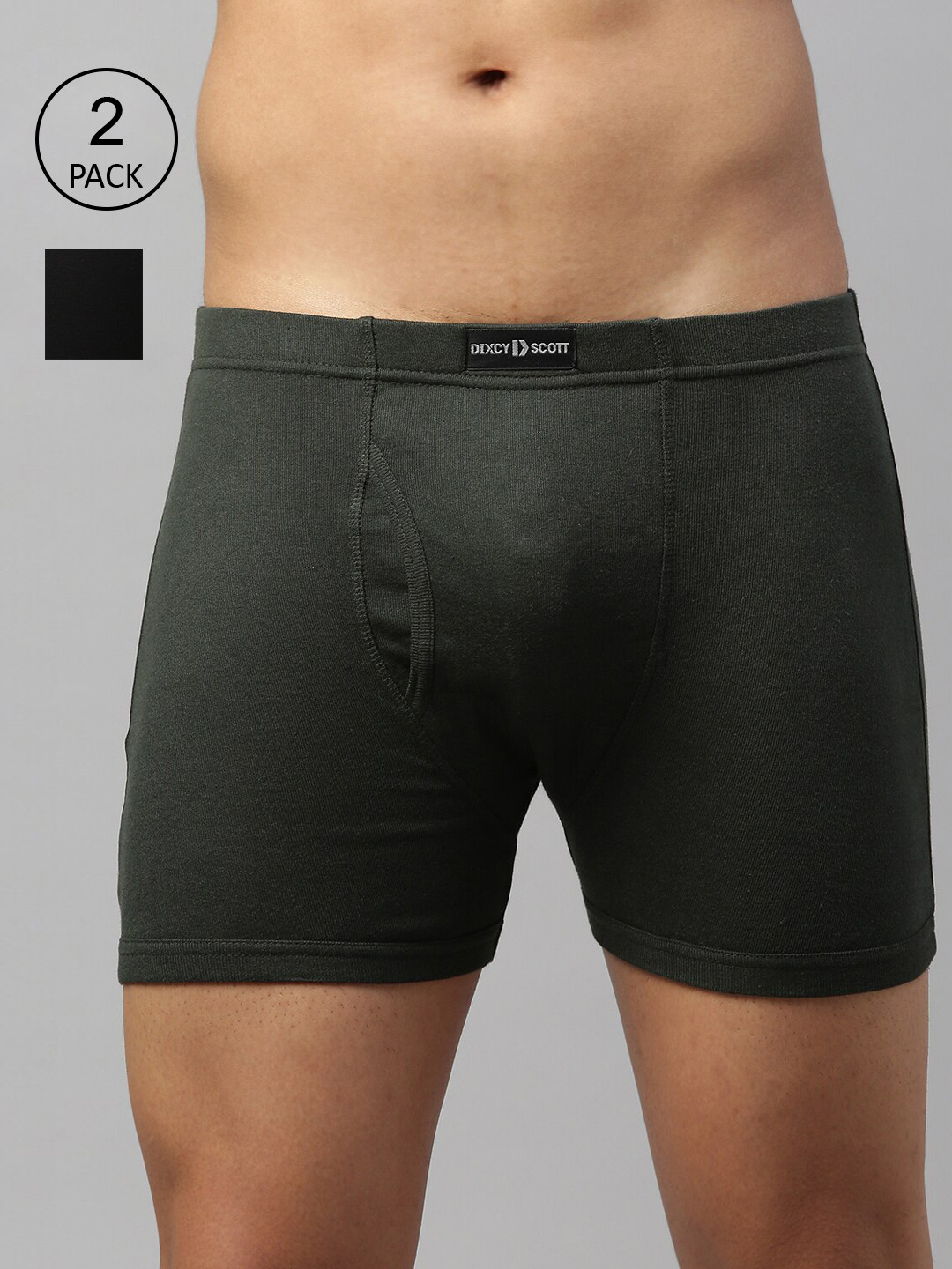 Buy DIXCY SCOTT MAXIMUS Men Pack Of 2 Solid Trunks MAXT 002 DYNAMIC ...