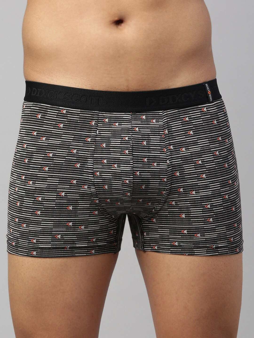 Buy DIXCY SCOTT MAXIMUS Men Black & Grey Printed Anti Microbial Trunk ...